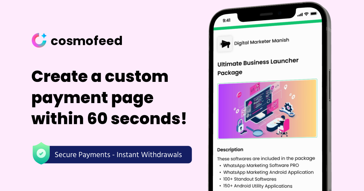 Cosmofeed Payment Page